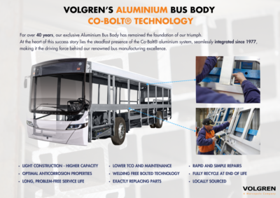 Volgren’s Aluminium Bus Body Co-Bolt® Technology – Volgren